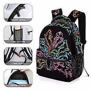 Hhsghhhd Anime Go Eev-ee Evolutions Backpack Versatile Stylish Multifunctional Anime Bag- for Work Leisure