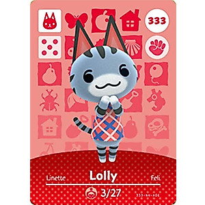 Lolly - Nintendo Animal Crossing Happy Home Designer Series 4 Amiibo Card - 333