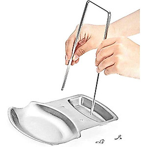 DRNKS Kitchen Accessories Stainless Steel Pot Lid Rack Kitchen Storage Bag Pot Lid Rack Sponge Spoon Rack Dish Rack Suitable for Kitchen