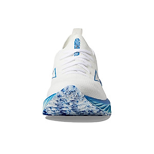 Mizuno Running Women's Wave Neo Wind Running Shoe, Undyed Wht-Peace Blue, 8.5