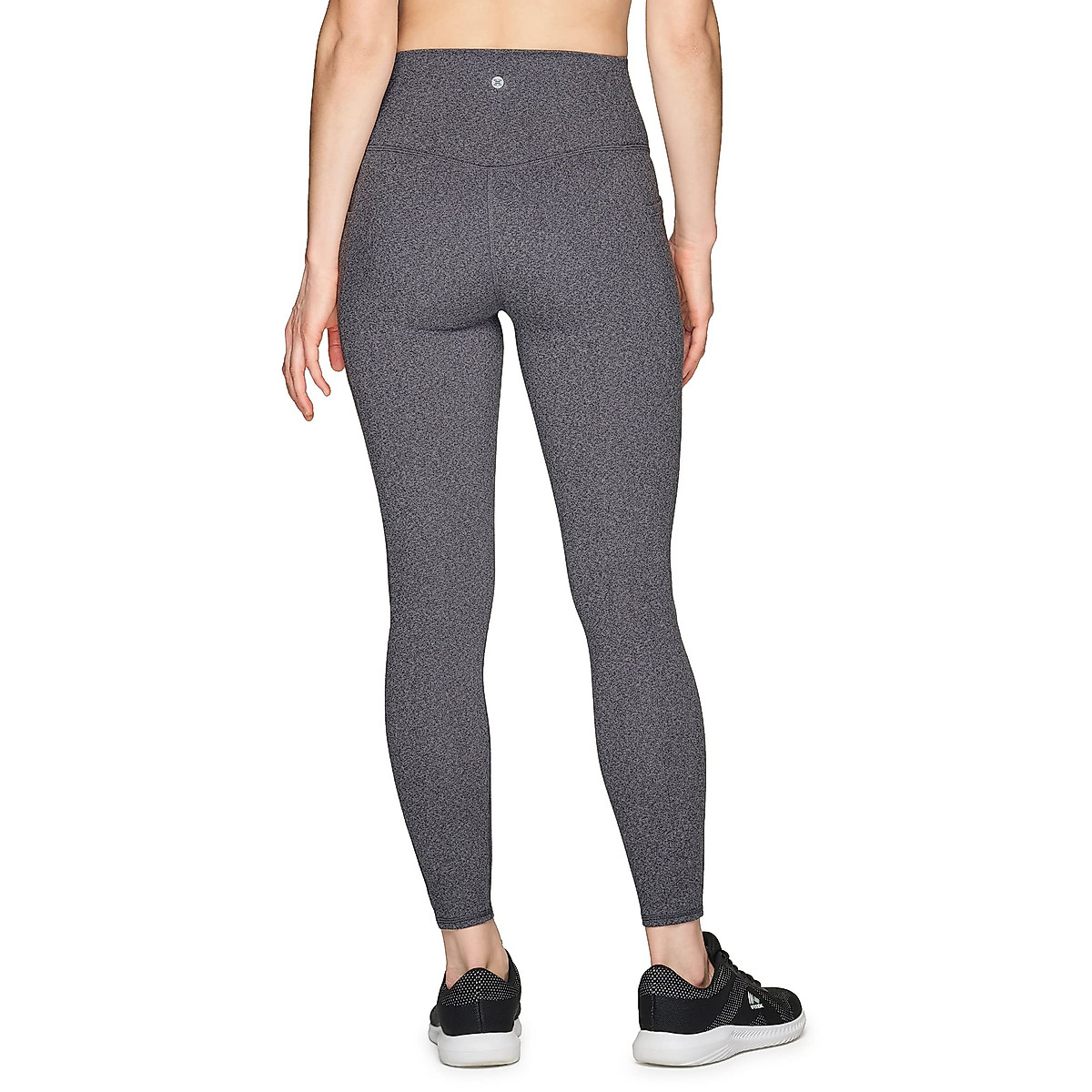 RBX Women's Buttery Soft Squat Proof Legging Space Dye Legging Heathered Grey/Black XS