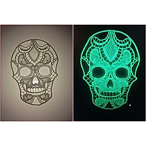 Simthread [Long Glow Duration] Embroidery Machine Thread Glow in The Dark Thread 6 Colors 1000 Yards 30WT, 100% Polyester Embroidery Threads for Music Festivals, Parties, Raves, and More