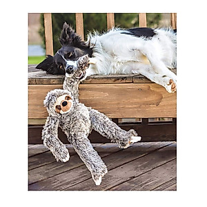 Fluff and Tuff Tico Sloth Plush Dog Toy, Large, 15-Inches