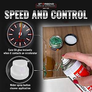 Starbond CA Glue Accelerator - Instantly Dries Super Glue (6 Ounce)
