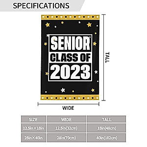 Senior 2023 Flag Senior Class Of 2023 Flag, Senior Class Of 2023 Garden Flag Funny Garden Flag 12x18 Double Sided House Flag For Yard