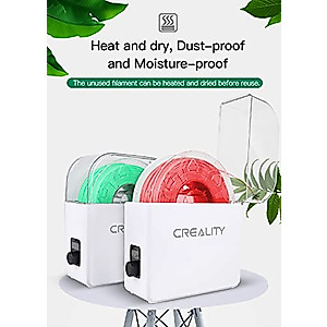 Official Creality Filament Dryer, 1.75 Filament Dry Box, Dust-Proof and Moisture-Proof, Keeping Filaments Dry During