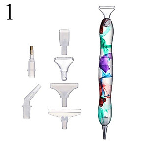 1 Set Resin Diamond Painting Pen Point Drill Pens Anti-Slip Diamond Painting Mat Cross Stitch Embroidery DIY Craft Accessory - (Color: 1)