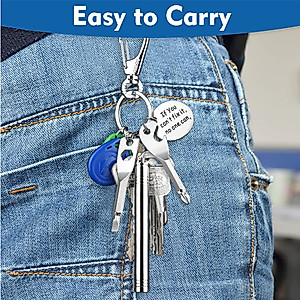 Stocking Stuffers Gifts for Men, 5-in-1 Keychain Screwdriver Portable Multitool Tools, Cool Gadgets for Men, Husband, Handyman