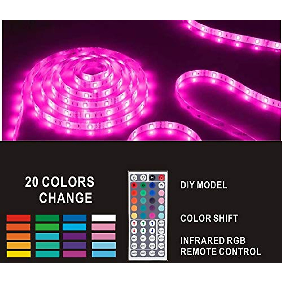 SPARIK ENJOY LED Lighted Liquor Bottle Display Shelf, 24-inch LED Bar Shelves for Liquor, 1-Step Lighted Liquor Bottle Shelf for Home/Commercial Bar, Acrylic Lighted Bottle Display with Remote