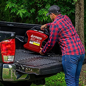 A-iPower SUA2000iD 2000 Watt Portable Inverter Generator Gas & Propane Powered, Small with Super Quiet Operation for Home, RV, or Emergency