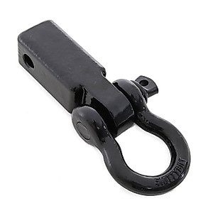 Smittybilt Black Powdercoated 2 inch Receiver Mounted D-Ring Shackle 29312B
