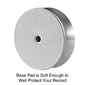 Record Weight Stabilizer by FEMELI,Turntable Weight Clamps-Low Profile to Fits Under Dust Cover of Turntable Vinyl Disc LP Record Player (Silver)