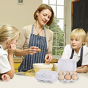 AILISDA Egg Cartons for Chicken Eggs 6 Count, Paper Pulp Egg Carton Bulk Reusable Egg Holder Container for Family, Kitchen, Farmhouse, 25 Pack (Natural)