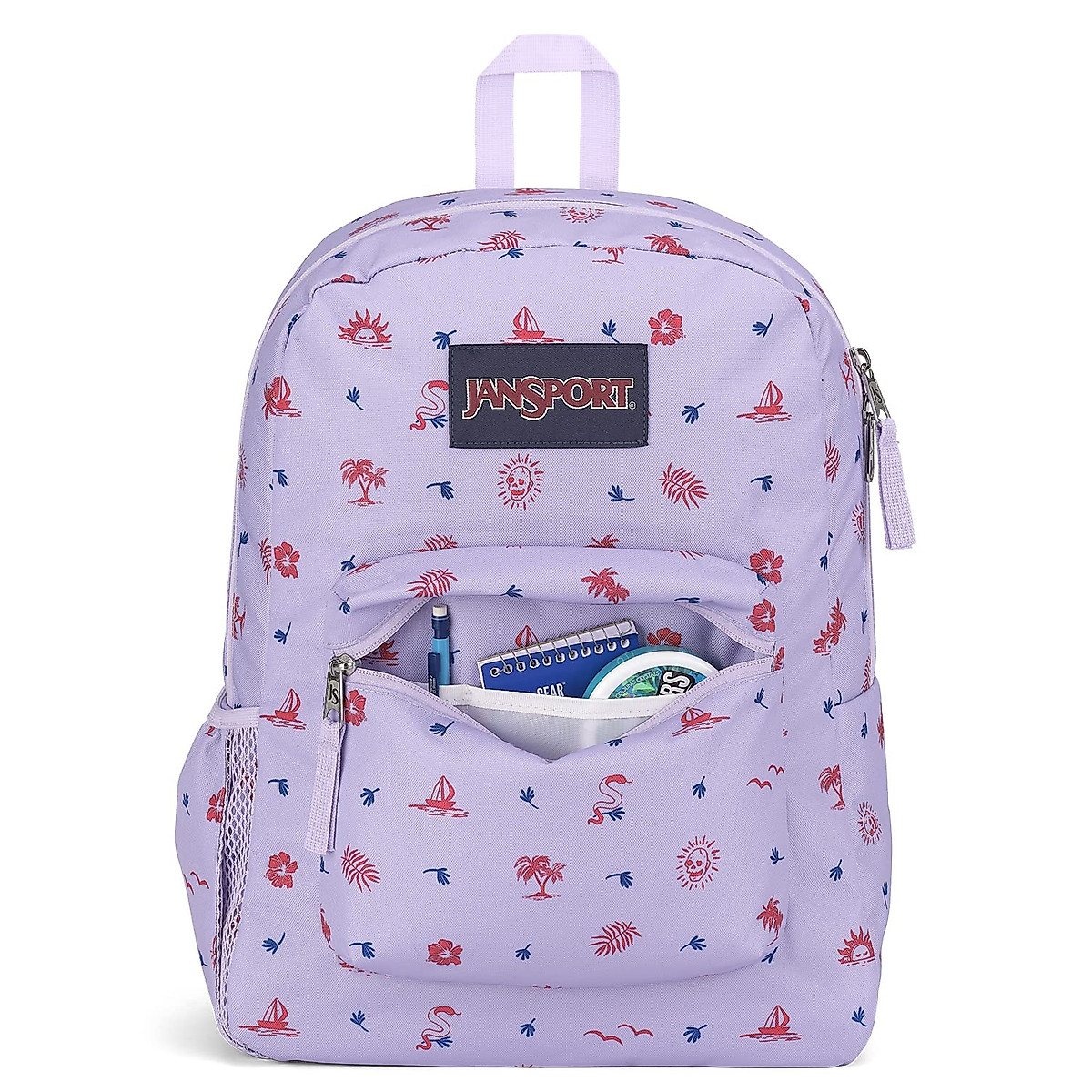 JanSport Backpack Cross Town Lagoon Luau, One Size
