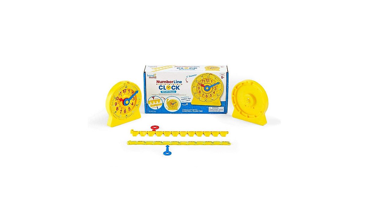 Learn to Tell Time with Hand2mind NumberLine Clock - Educational & Fun