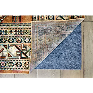 RUGPADUSA - Dual Surface - 4'x6' - 1/10" Thick - Felt and Rubber - Low Profile Non-Slip Rug Pad - Made in The USA
