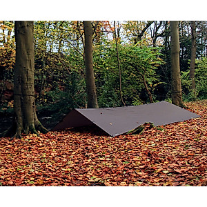 DD Hammocks - DD Tarp XL - Coyote brown (15ft x 10ft) - 100% Waterproof Lightweight & Multifunctional Rainfly Extra Large Tarp Tent Shelter for Camping Bushcraft & Hiking Adventure