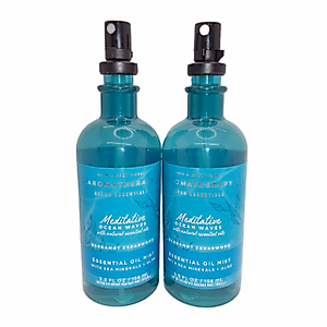 Bath and Body Works Ocean Waves Bergamot Cedarwood Essential Oil Mist Set