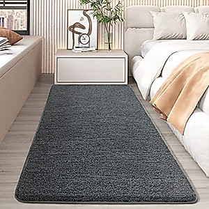 Color G Bedside Rugs for Bedroom Soft and Comfortable, Bedroom Runner Rug for Home Decor Aesthetic, 1.7’x3.9’ Grey Area Rug Washable Carpet for Bedroom