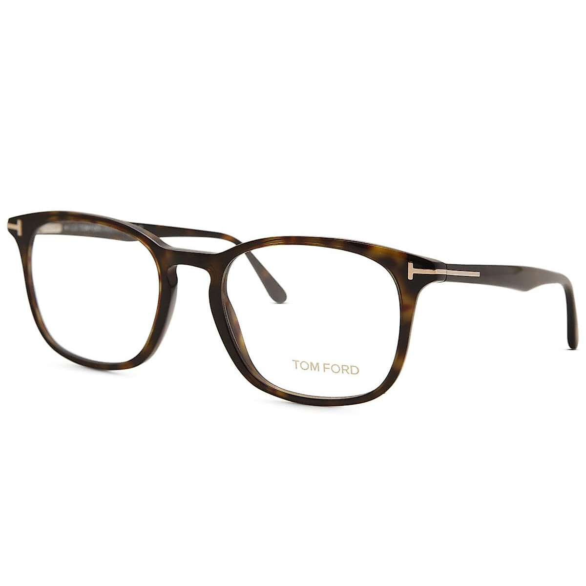Tom Ford FT 5505 052 Dark Havana Plastic Square Eyeglasses 52mm