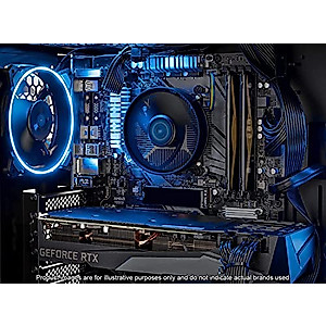 Skytech Gaming Skytech Azure Gaming PC Desktop – Intel i5-10400, RTX 3060 Ti, 1TB SSD, 16G DDR4 3200, AC Wi-Fi, Windows 11 Home 64-bit, Black