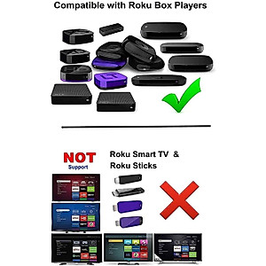 Remote Control Compatible with Roku 1, Roku 2, Roku 3, Roku 4, (HD, LT, XS, XD), Roku Express, Premiere 3900RW 3910RW 4620RW 3700RW 3710RW 3710XB 3900XB 4620XB 3930X