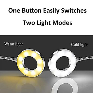 Clip On Light PARSMIC Desk Lamp Led Table Clamp for Microblading Permanent Makeup Tattoo Eye Protection USB Reading Light with Adjustable Arm 2 Light Modes Suitable for Skincare Beauty Salon Manicure