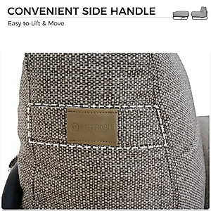 Grand patio 3FT Bean Bag Chair with Ottoman, Oversized Cloud Memory Foam Furniture Beanbag with E-Coated Steel Frame Olefin Removable Cover for Outdoor & Indoor (40"/Grey)