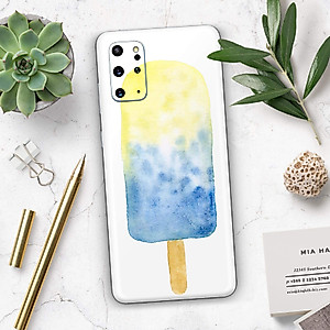 DesignSkinz Summer Mode Ice Cream v6 Protective Vinyl Decal Wrap Skin Cover Compatible with The Samsung Galaxy S20 (Screen Trim & Back Glass Skin)