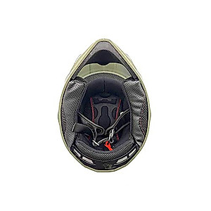 MMG Helmet Dual Sport Off Road Motorcycle Dirt Bike ATV - FlipUp Visor - Model 23 (Large, Green)