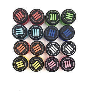 2 PCS Heightened Thumbstick Anti-Slip Enhanced Analog Joystick Extender Thumb Grip Stick Cap Cover for PlayStation 4 PS4 Conteoller (Blue)