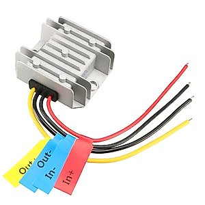 uxcell Power Converter Regulator DC 48V/60V to DC 5V 10A 50W Waterproof Voltage Convert Transformer