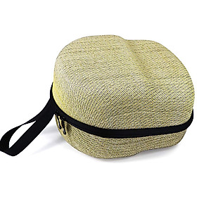 MASiKEN Precious Carrying Case for Oculus Quest VR Gaming Headset and Controllers - EVA HardCase with Inner Mesh Pocket for Oculus Quest Accessories (Yellow)