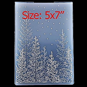 Kwan Crafts 3D Tree Woodland Background Plastic Embossing Folders for Card Making Scrapbooking and Other Paper Crafts 3050933