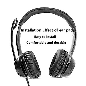 Ear Pads Cups Cushions Replacement Compatible with Logitech H390 Headset Headphone Earpads Foam Covers