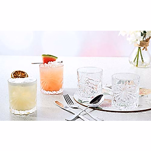 RCR Oasis Crystal Short Whisky Water Tumblers Glasses, 320 ml, Set of 6, 23 x 15.5 x 15.5 cm