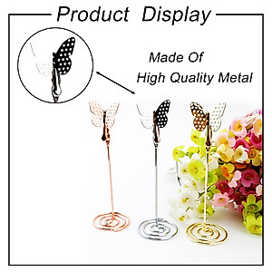 NOOMIEQCF 3 Pcs Photo Clip Holders Multifunctional Place Card Holders Creative Table Number Holders for Parties Gatherings Offices Home
