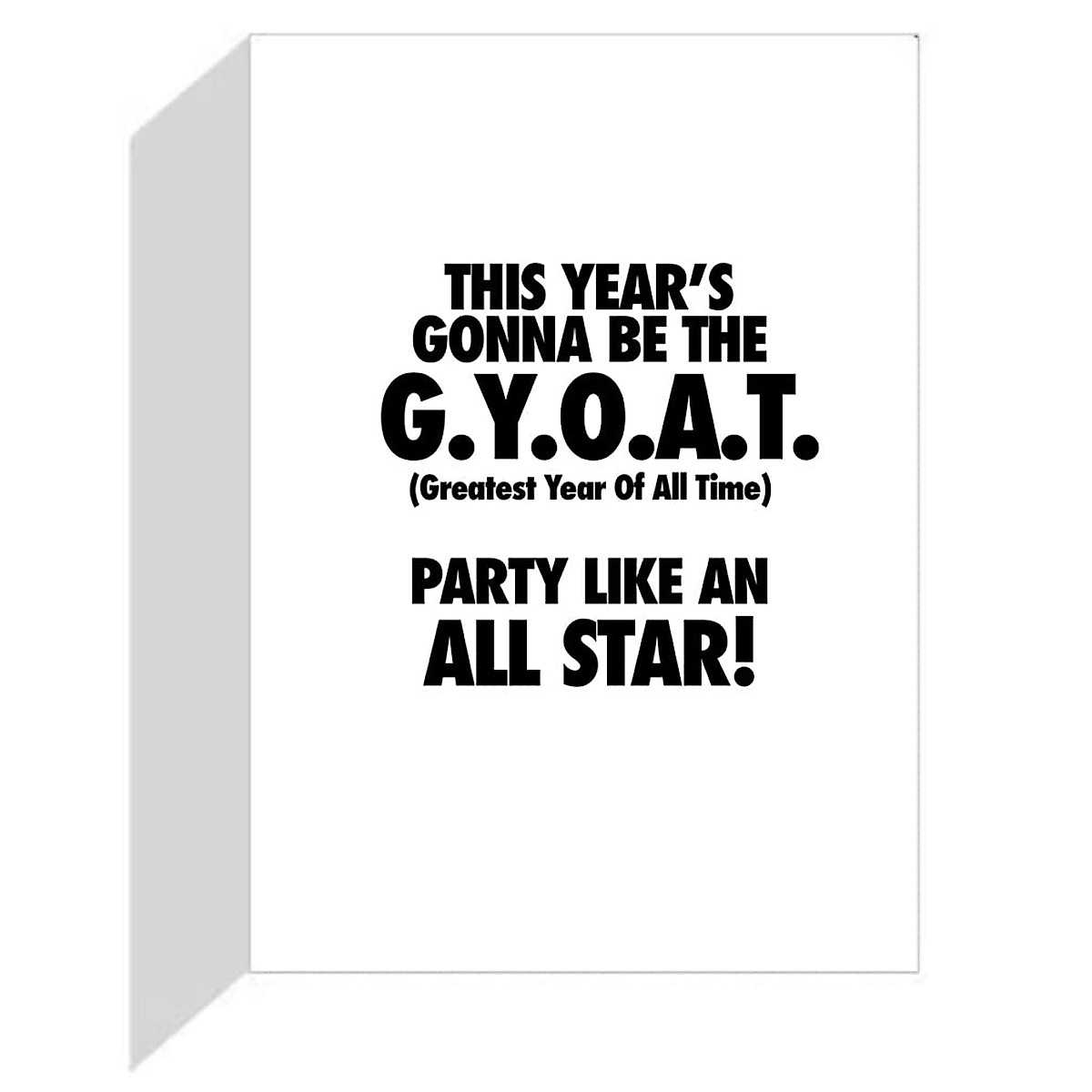 Play Strong Golf Beast Birthday Card 1-Pack (5x7) Golf Sports Birthday Cards Greeting Cards - Awesome for Golfers, Coaches and Fans Birthdays, Gifts and Parties!