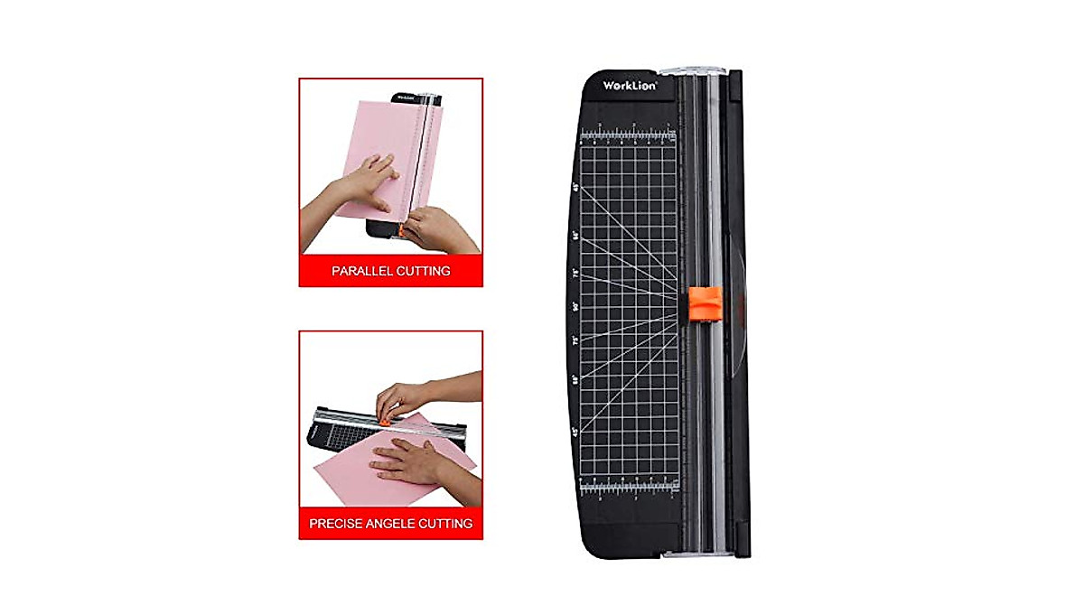 Portable WORKLION Paper Trimmer for Precise Cuts & Crafts