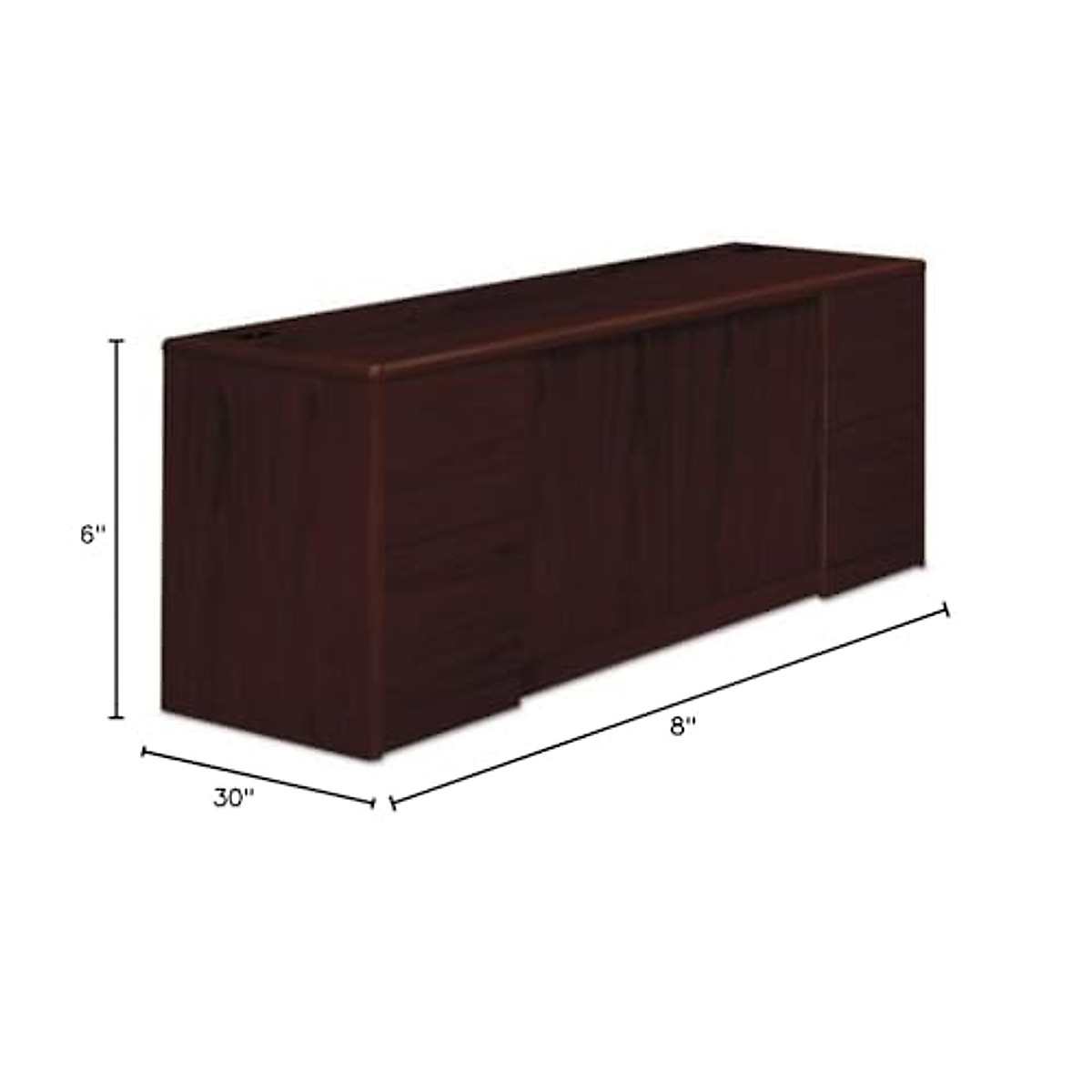 HON 10742NN 10700 Series Credenza w/Doors, 72w x 24d x 29 1/2h, Mahogany