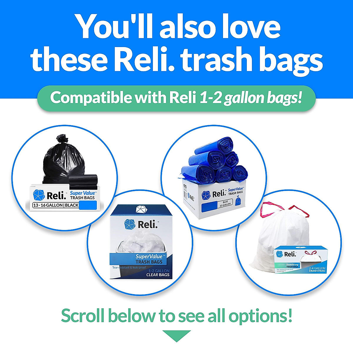 Reli. Small Trash Can with Lid, 1.3 Gallon (5 Liter) | Stainless Steel (White) | Small Bathroom Trash Can | Step Pedal Garbage Bin with Removable Bucket, Kitchen | Rectangular Metal Bin