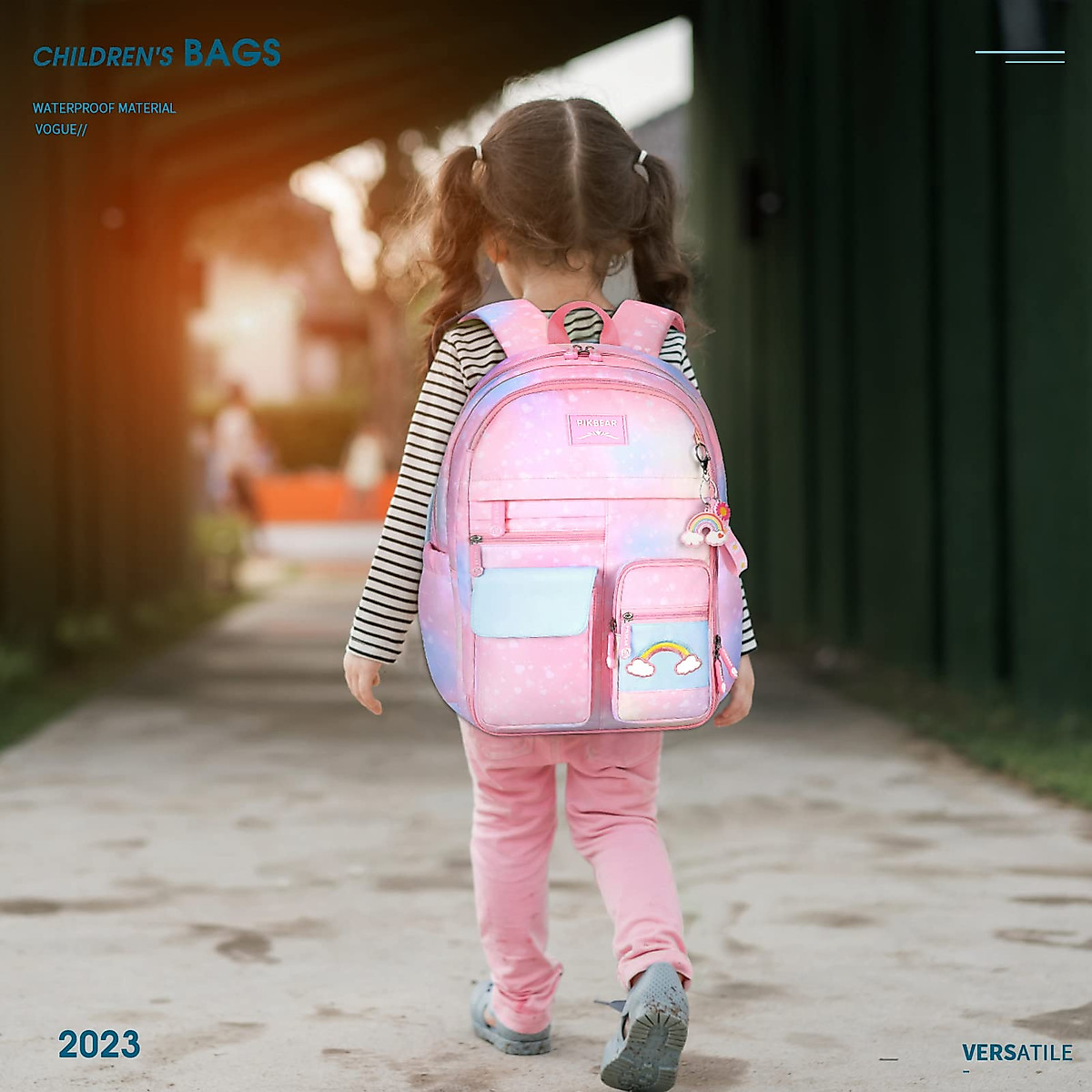cotmcor Backpacks for Girls, Kids Backpack, Cute Bookbag Bunny School Bag for Kindergarten and Elementary