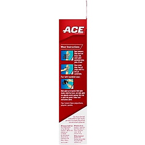 ACE Reversible Splint Wrist Brace, Provides moderate-stabilizing support to sore, weak and injured wrists, Adjustable, Gray, 1/Pack
