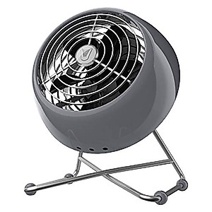 Vornado VFAN Mini Modern Personal Vintage Air Circulator Fan, Storm Gray