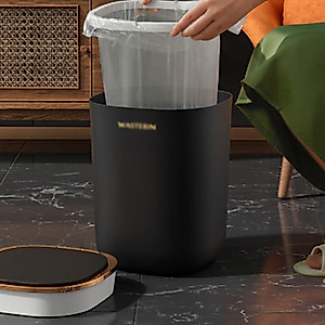 XBWEI Smart Trash can Automatic Induction Trash can Household Kitchen Toilet Trash can Waterproof with lid Trash can ( Color : OneColor , Size : 23.5 X 23.5 X 30cm )