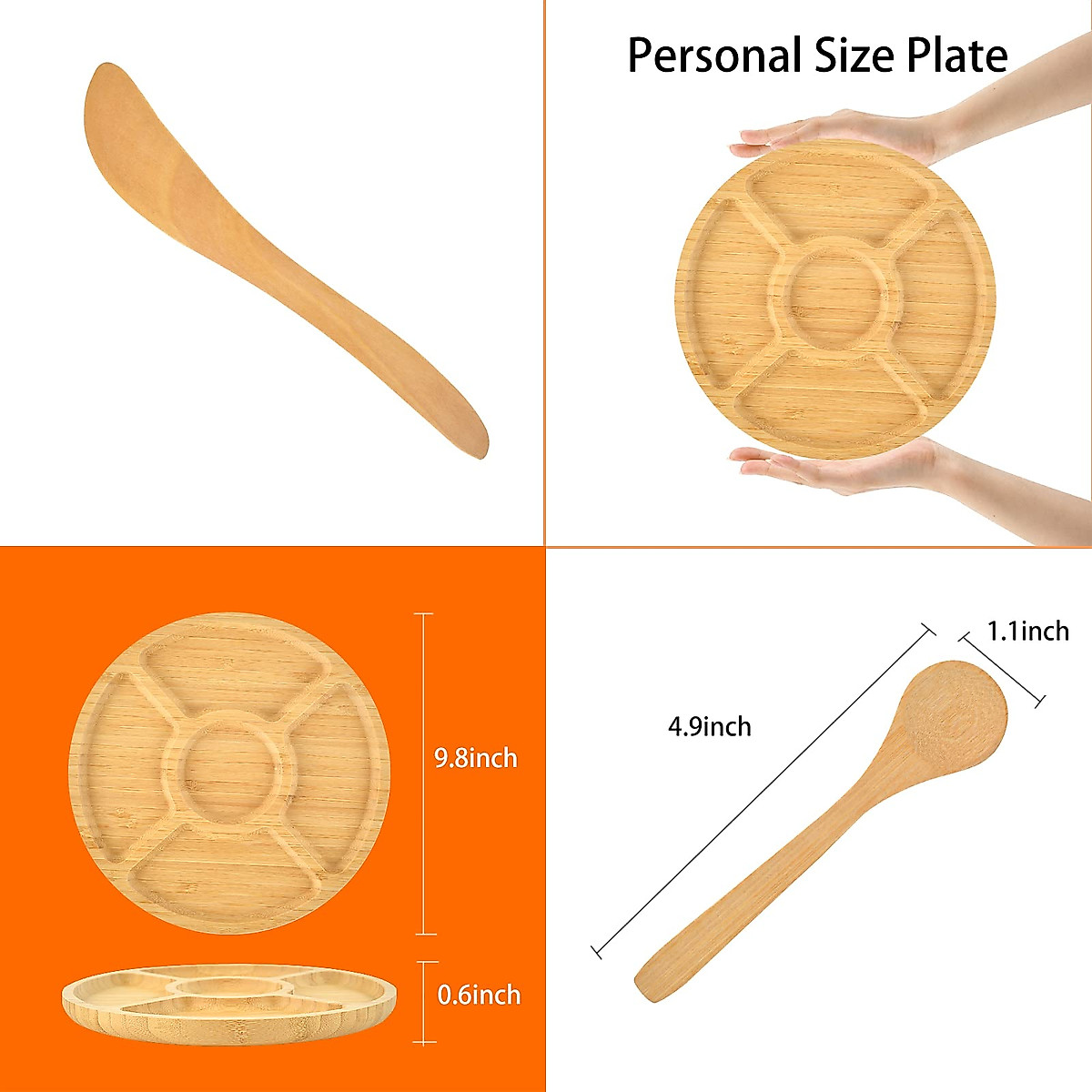 DOSTATNI 4 Pieces individual cheese boards charcuterie board set wood board for charcuterie set of 4 charcuterie boards individual mini with knife spoons for eating Charcuterie Sandwiches and Cheese