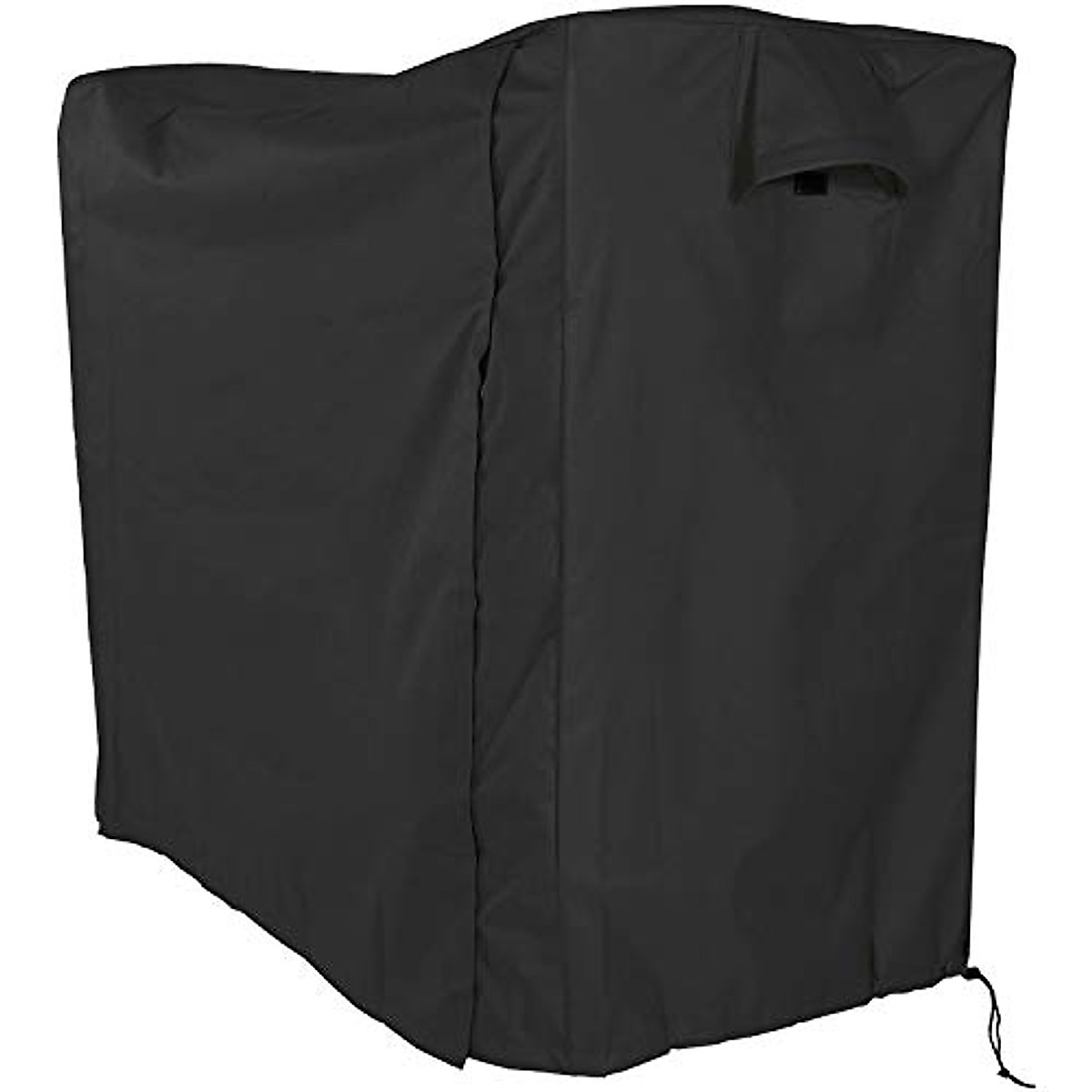 Sunnydaze 5-Foot Firewood Log Rack Cover - Weather-Resistant Outdoor Heavy-Duty Wood Polyester Fabric Storage Cover with PVC Backing - Black