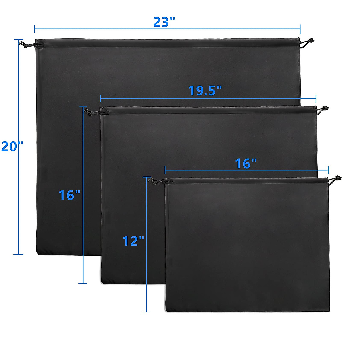 Peohud 9 Pack Dust Bags for Handbags, Purse Dust Cover Bag with Drawstring, Silk Cloth Travel Storage Pouch for Handbags Purse Shoulder Bags Shoes Boots