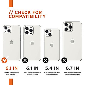 URBAN ARMOR GEAR UAG Designed for iPhone 13 Case Carbon Fiber Rugged Lightweight Slim Shockproof Premium Monarch Protective Cover, [6.1 inch Screen]