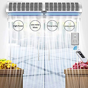 Air Curtain Large air Volume and Low Noise at Commercial entrances and exits Two-Speed Adjustable Machine Remote Control Wind Direction Adjustable Energy-Saving Machine